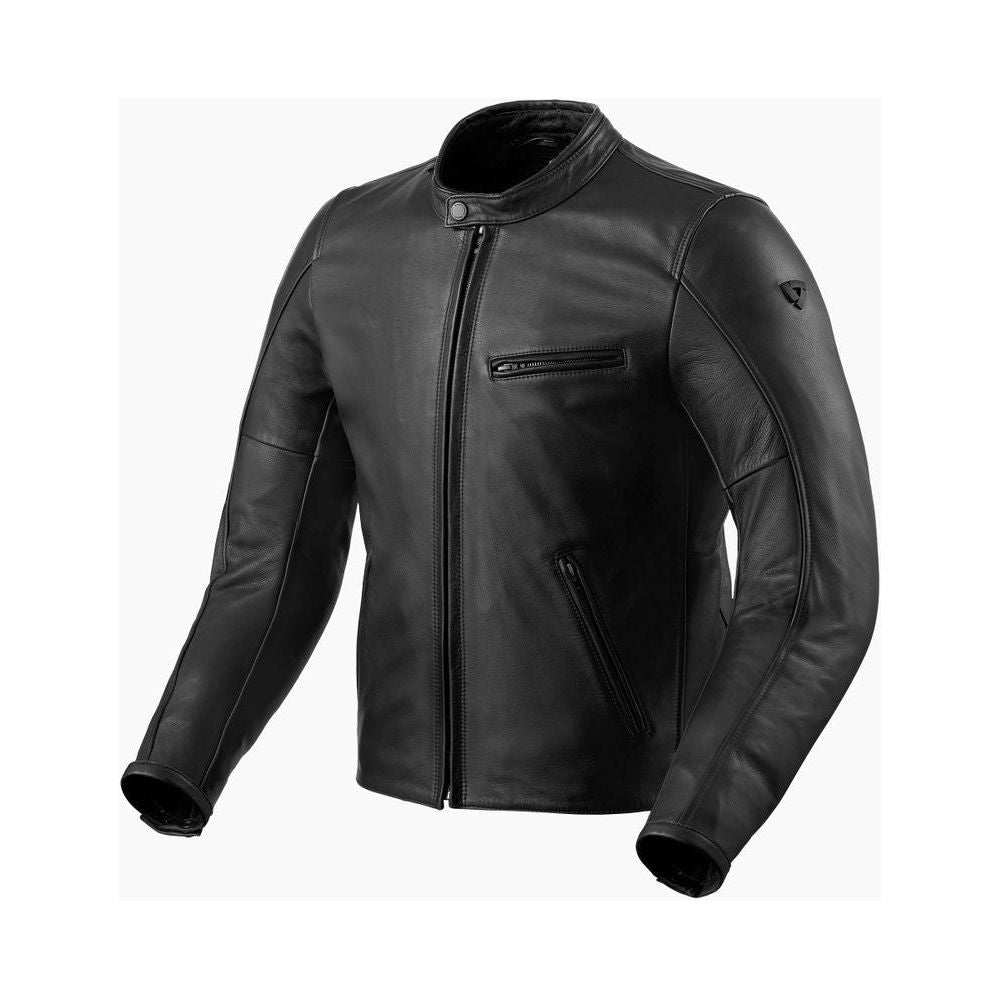 Revit Rino Leather Jacket Black FREE UK Delivery, FREE 365 Day Returns