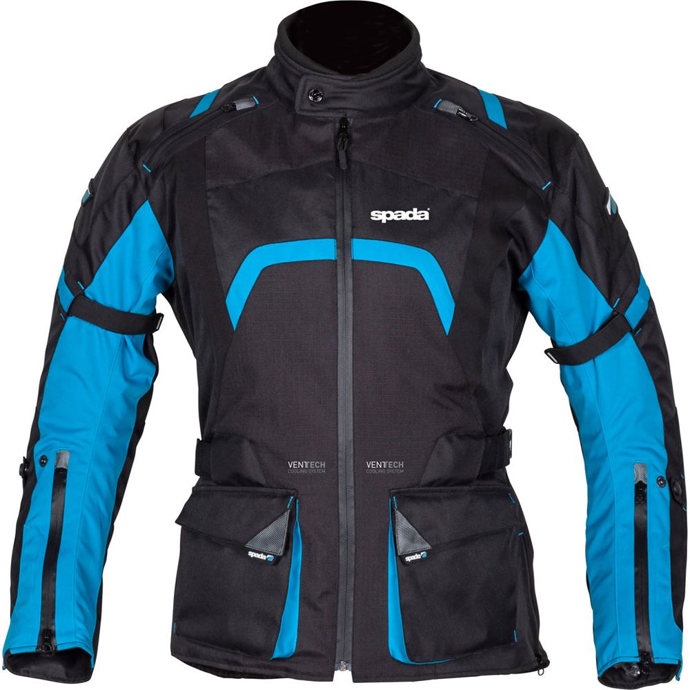 Spada Base Textile Jacket Black/Blue FREE UK Delivery, 365 Day Returns